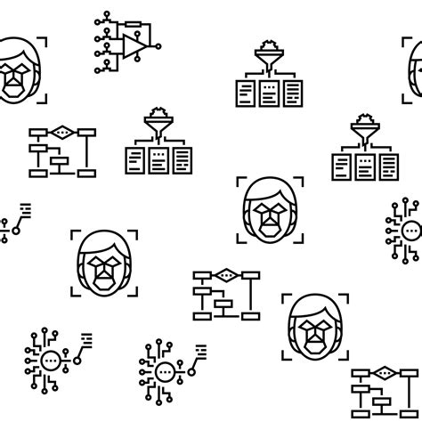 Neural Network And Ai Vector Seamless Pattern Vector Art At Vecteezy