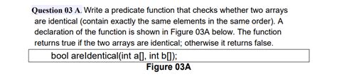 Solved Write A Predicate Function That Checks Whether Two
