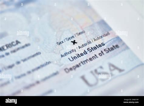 Passport Nonbinary Gender X Option Hi Res Stock Photography And Images Alamy