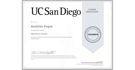 Coursera Coursecompletion Certificateofcompletion Anshika Gupta