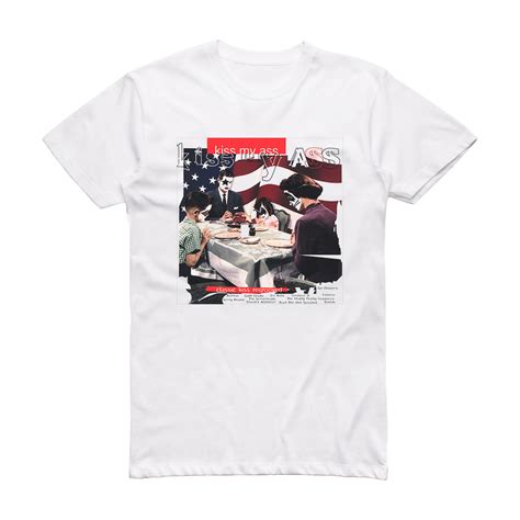 Various Artists Kiss My Ass Classic Kiss Regrooved Album Cover T Shirt White Album Cover T Shirts