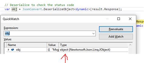C Dynamic Getting Boxed Into Object Type On Deserialization Stack