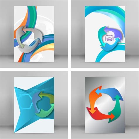 Premium Vector Abstraction Background Direction Arrows Loop05