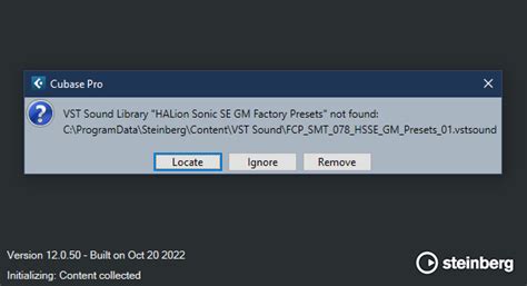 Cubase Pro 12 Some Vst Loops And Sounds Missing Cubase Steinberg Forums
