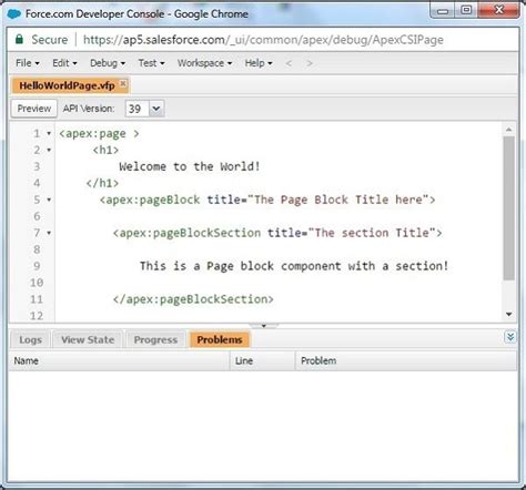 Visualforce Component Type Of Visualforce Component In Salesforce
