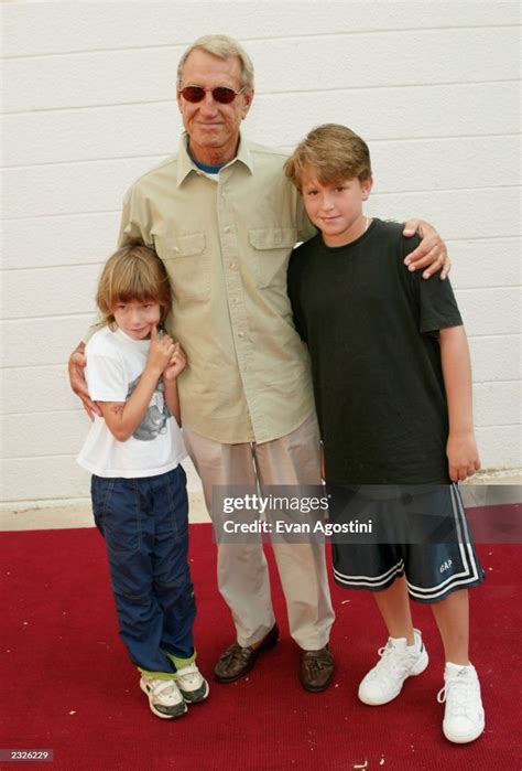 Actor Roy Scheider With Daughter Molly And Son Christian Arriving At