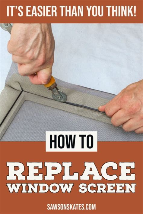 How To Replace Window Screen Mesh Easier Than You Think Saws On Skates