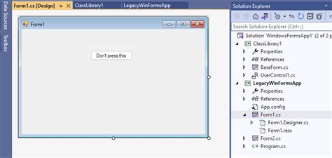 Why Doesnt Vs 2022 Show My Winforms Ui At Design Time Grant Winney