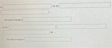 Solved Complete Each Arithmetic Sequence With Its Missing