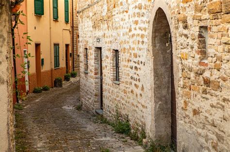 Romantic Italian Streetscape With Historic Medieval Alleys Classic