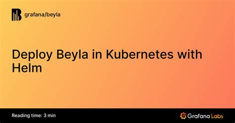 Deploy Beyla In Kubernetes With Helm Grafana Beyla Documentation