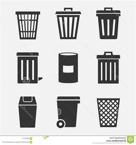Garbage Bin Vector At Collection Of Garbage Bin Vector Free For Personal Use