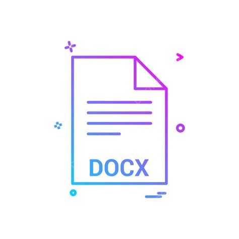 Docx File File Extension File Format Icon Vector Design File Format