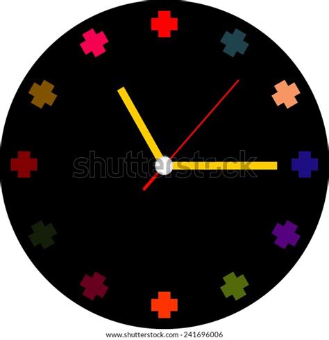 Creative Clock Face Design Stock Vector Royalty Free Shutterstock