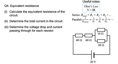 Calculating Equivalent Resistance In A Parallel Circuit Circuit Diagram