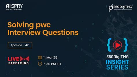 Solving Pwc Interview Questions 360digitmg Youtube