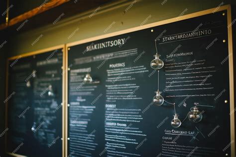 Scientific Taxonomy Chart Chalkboard Premium Ai Generated Image