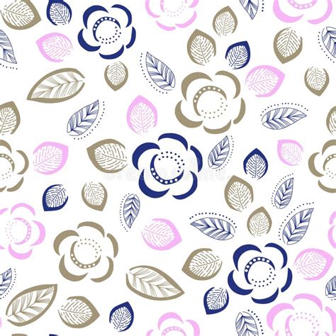 Seamless Pattern Floral Fabric Background Stock Illustration Illustration Of Organ Fabric