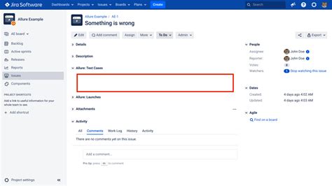 Integration With Jira Data Center Jira Server Allure Testops Docs