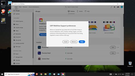 Re Why Cant I Uninstall UXP Webview Support Adobe Product Community