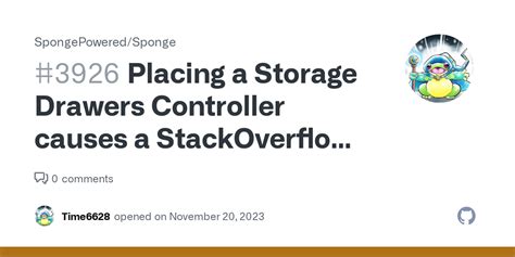 Placing A Storage Drawers Controller Causes A Stackoverflow From Sponge · Issue 3926