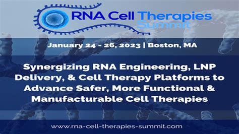 Rna Cell Therapies Summit