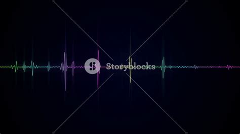Colorful Audio Spectrum Visualization Abstract Soundwave Effect For Music Backgrounds Moment