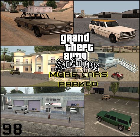 More Cars Parked Around San Andreas State For Gta San Andreas