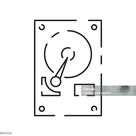 컴퓨터 하드웨어 라인 아이콘입니다 그래픽 카드 또는 프로세서 및 Ram Gpu 또는 Cpu 및 쿨러 마더보드가 있는 케이스 팬이 있는 벡터 Ssd 케이블 컴퓨터 세부 정보