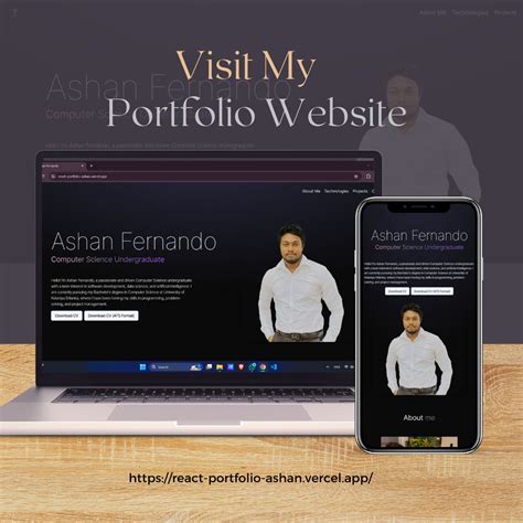 Ashan Fernando On Linkedin Webdevelopment Reactjs Portfolio Frontenddevelopment Uiux