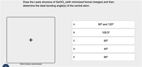 Solved Draw The Lewis Structure Of Seocl2 With Minimized