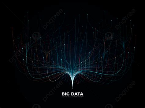 Big Data Network Visualization Concept Background Digital Color