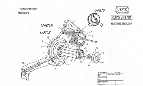 Make Technical Line Drawing Blueprint 2d Vector Art Patent Drawing By