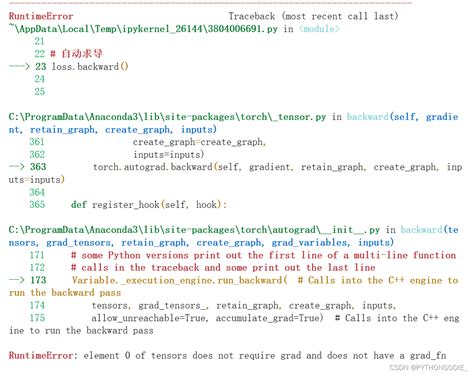 Element 0 Of Tensors Does Not Require Grad And Does Not Have A Gradfn