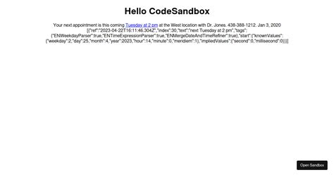 React Icalendar Link Examples Codesandbox