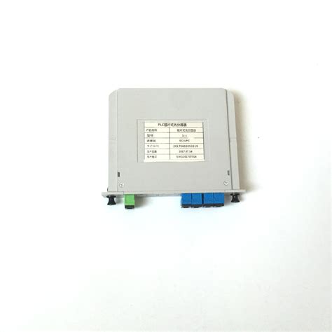 Ftth 1x4 Insertion Type Fiber Optic Plc Fiber Optic Splitter For Gpon Gepon