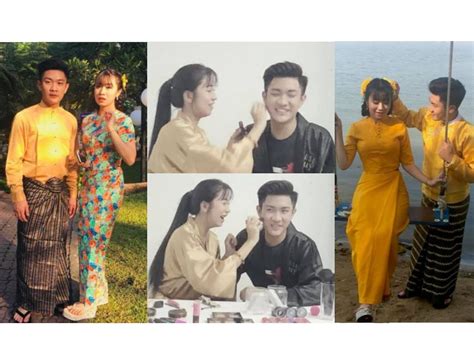 တစ်ယောက်ကိုတစ်ယောက် အလှတွေပြင်ပေးရင်း ပျော်ရွှင်နေကြတဲ့ ဘုန်းမင်းနဲ့သဇင်တို့နှစ်ယောက် Myanmarload