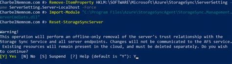 Solution Azure File Sync Server Registration Error Charbel