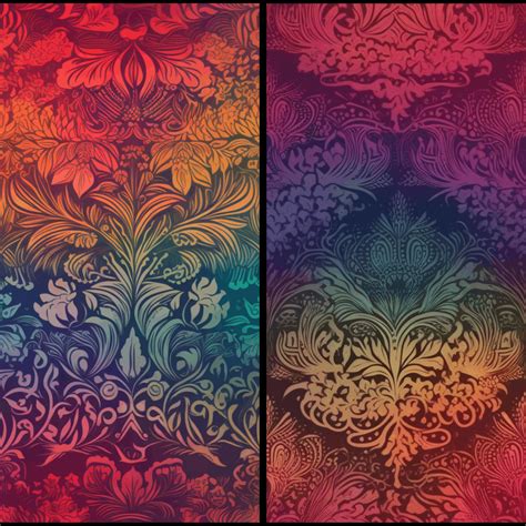 Digital Paper Ombre Pattern Instant Download Seamless Ombre Digital