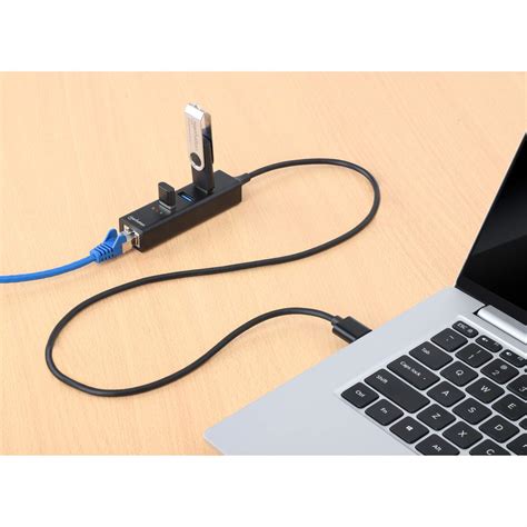 3 Port Usb 3 0 Typ C Typ A Kombo Hub Mit Gbe Netzwerkadapter