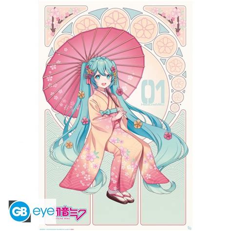 Hatsune Miku Sakura Kimono Poster 915x61cm Preorder Merchoid