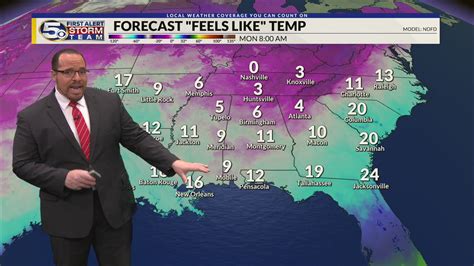 5pm Friday Main Weather