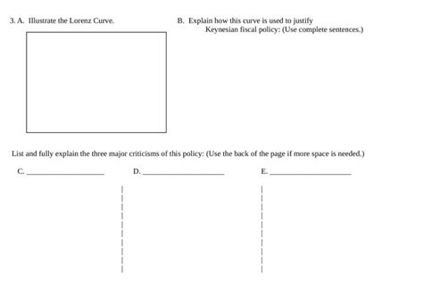 Solved 3 A Illustrate The Lorenz Curve B Explain How