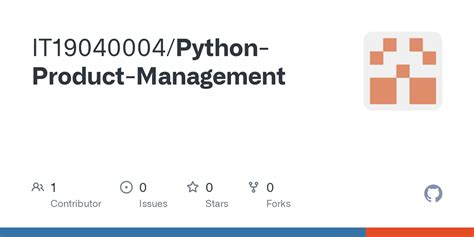GitHub IT Python Product Management