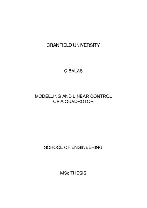 Pdf Quadcopter Simulink Paper