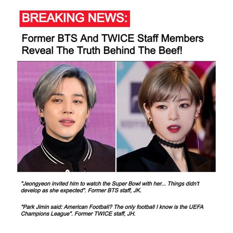 Breaking News Jimin And Jeongyeons Secret Finally Revealed R