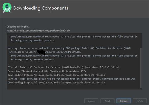 Cannot Download Sdk In Android Studio Stack Overflow