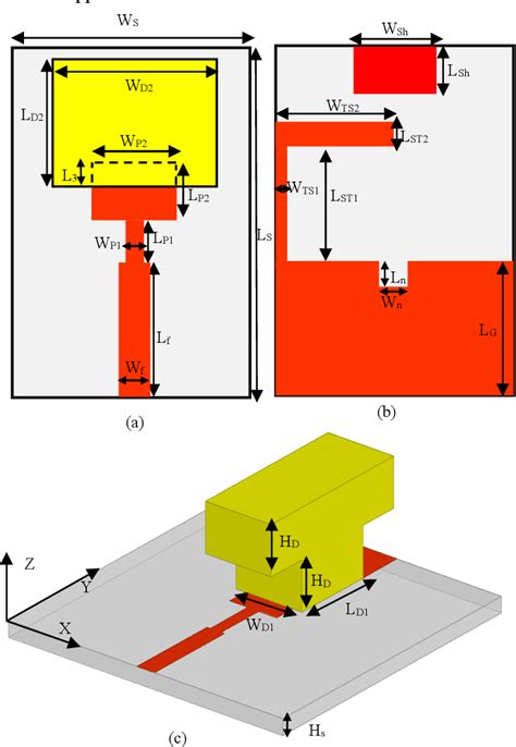 Figure 1 From T Shaped Compact Dielectric Resonator Antenna For Uwb Application Semantic Scholar