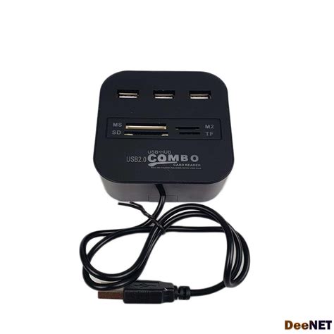 Jual Combo Multi Card Reader 3 Usb Hub 2 0 Splitter Black Shopee Indonesia