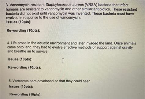 Solved 3 Vancomycin Resistant Staphylococcus Aureus Vrsa